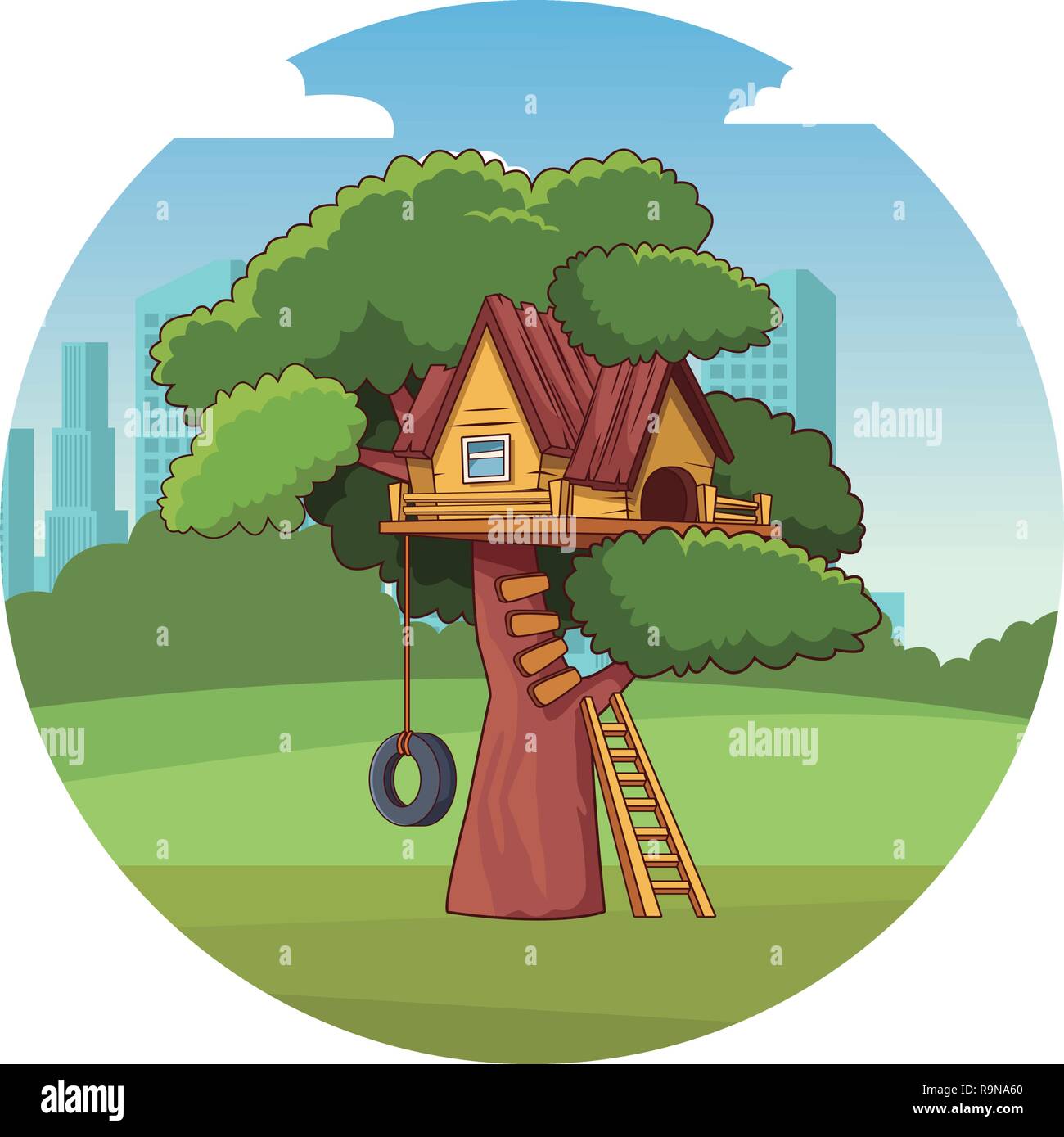 nature tree cartoon Stock Vector Image & Art - Alamy