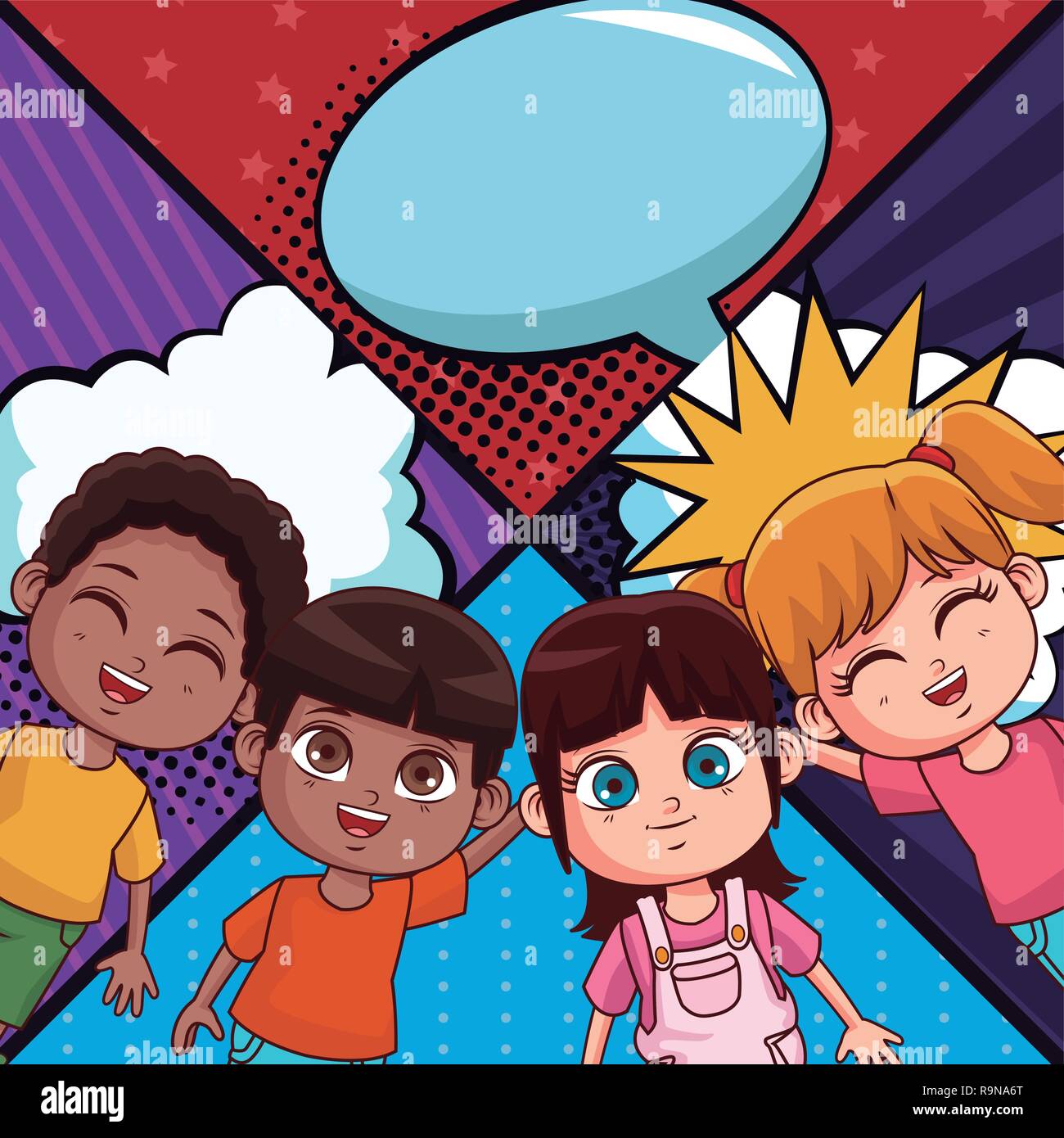 cute children cartoon Stock Vector Image & Art - Alamy