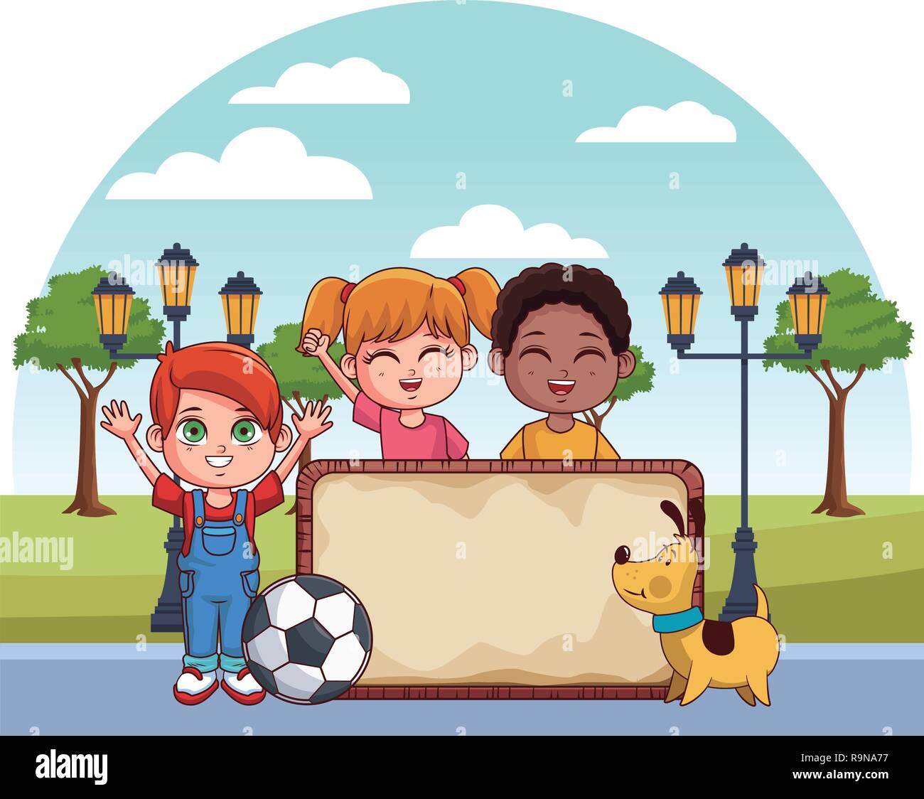 cute children cartoon Stock Vector Image & Art - Alamy