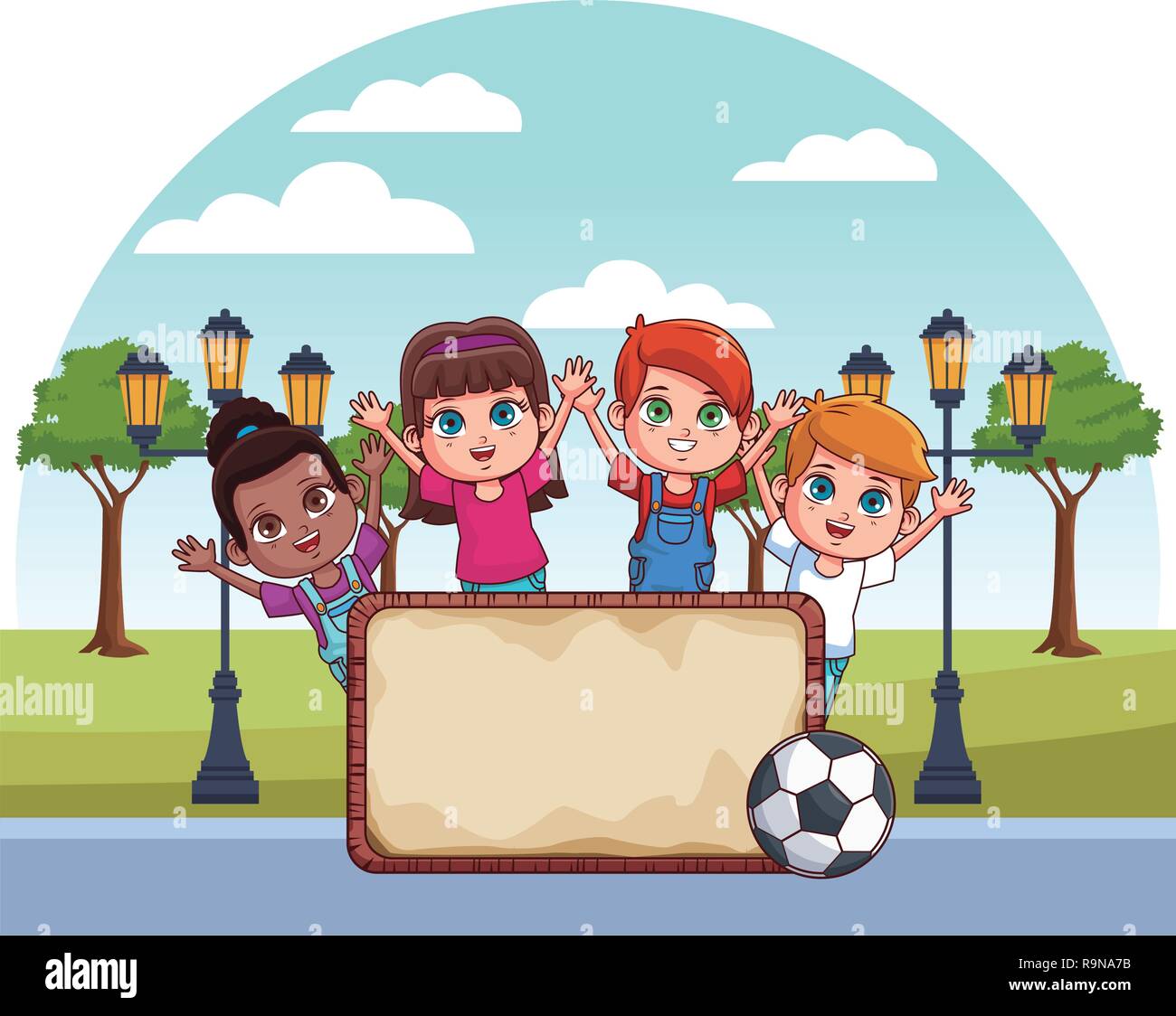 cute children cartoon Stock Vector Image & Art - Alamy