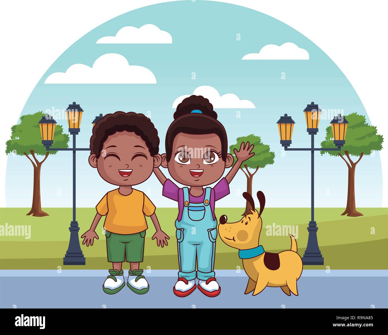 cute children cartoon Stock Vector Image & Art - Alamy