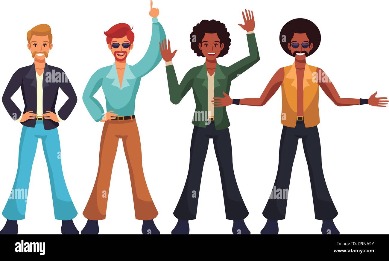 Disco people cartoon Stock Vector Image & Art - Alamy