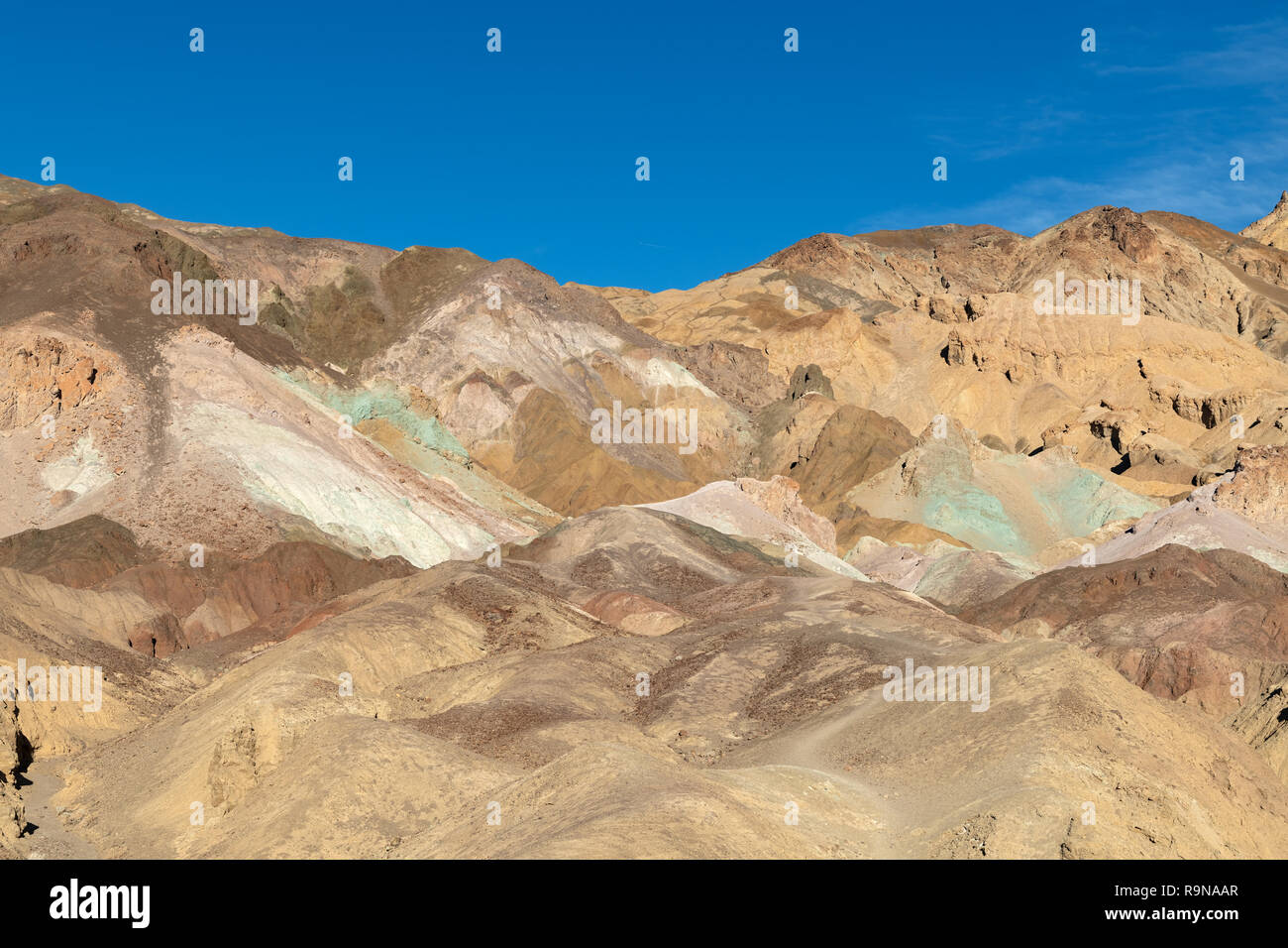 The colorful mountains at Artist's Palette in Death Valley National ...