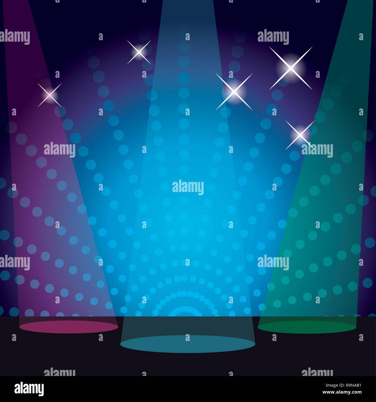 disco stage scenery Stock Vector Image & Art - Alamy
