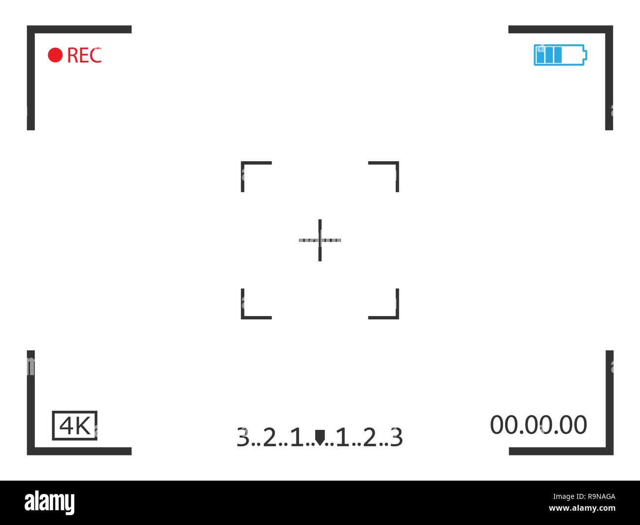 Vector illustration, Camera frame viewfinder screen icon Stock Vector ...
