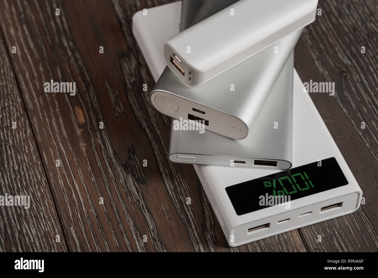 Stack of power banks Stock Photo - Alamy