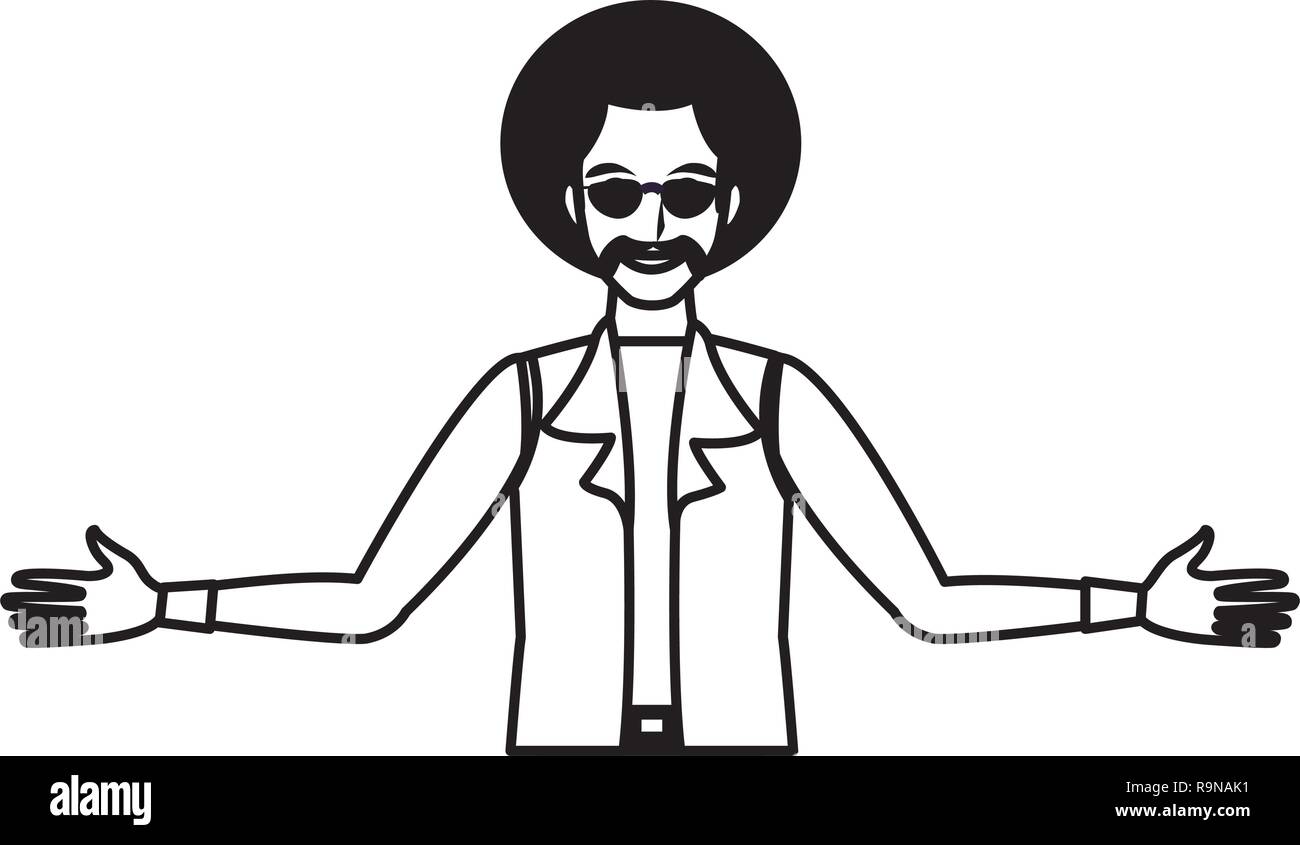 Disco man cartoon Stock Vector Image & Art - Alamy