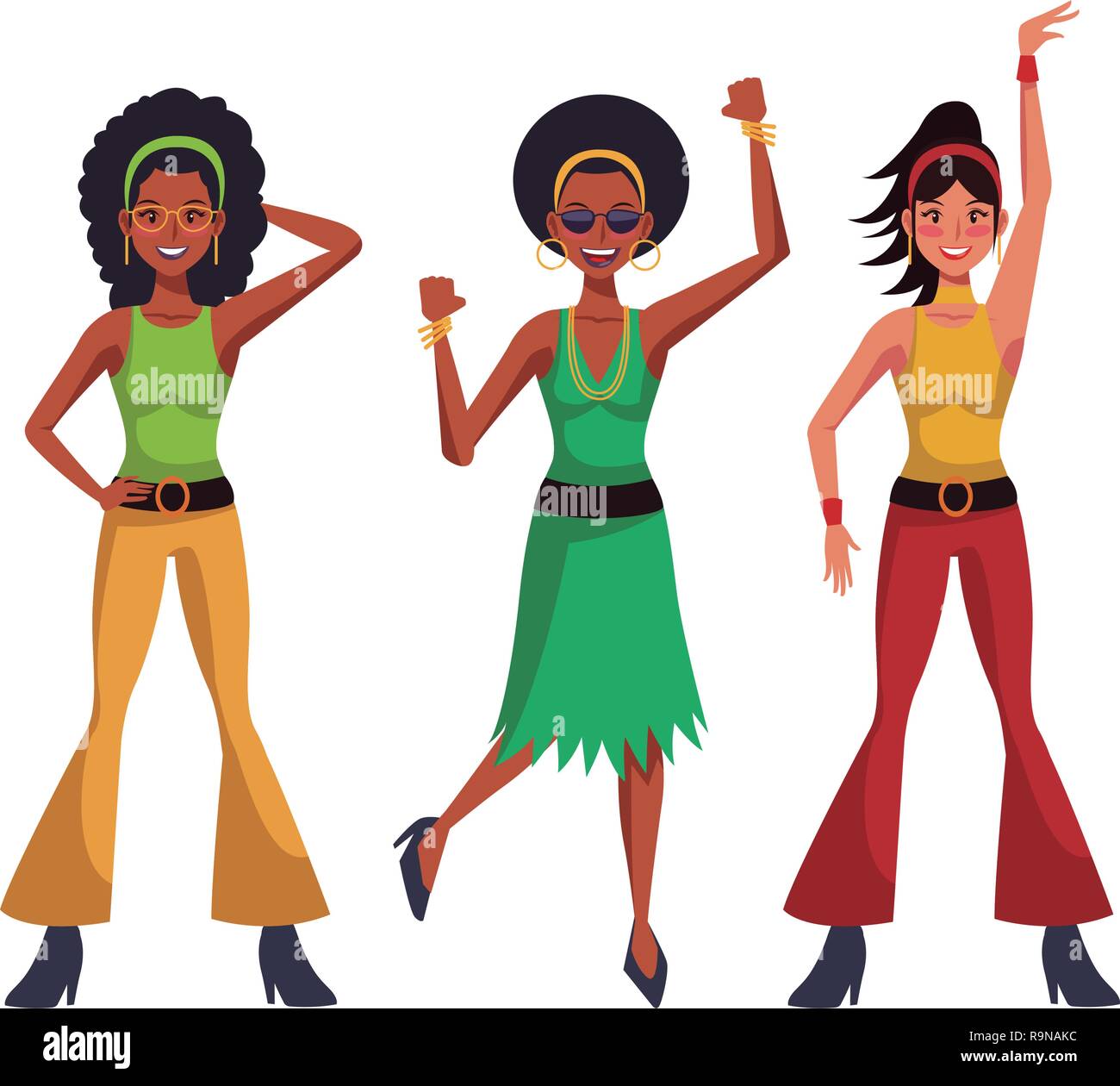 Disco people cartoon Stock Vector Image & Art - Alamy