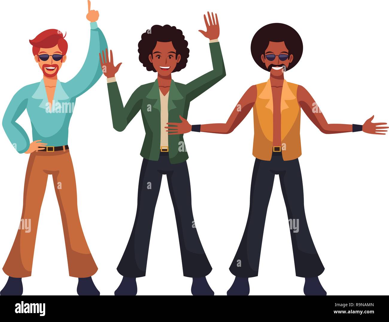 Disco people cartoon Stock Vector Image & Art - Alamy