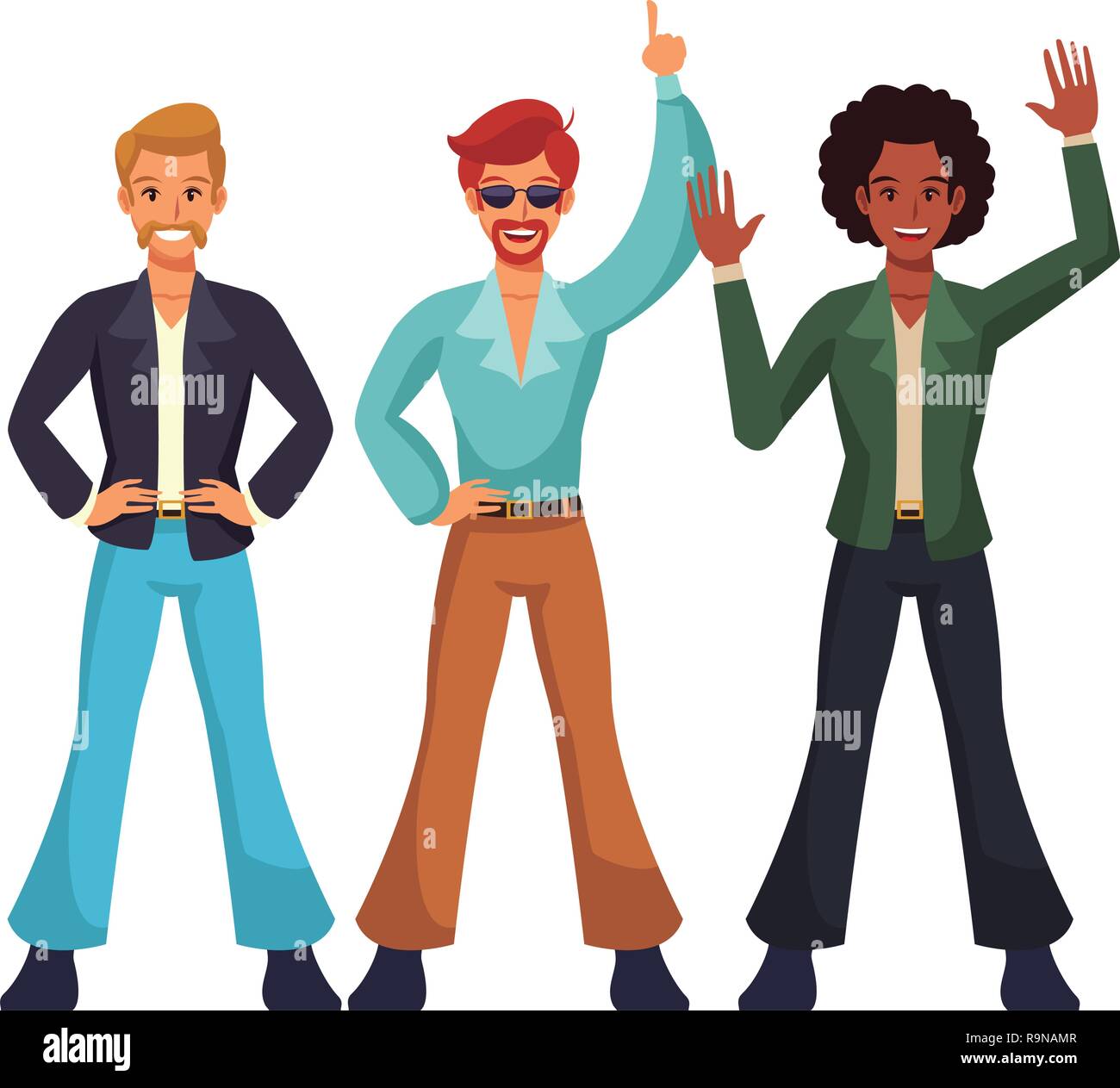 Disco people cartoon Stock Vector Image & Art - Alamy