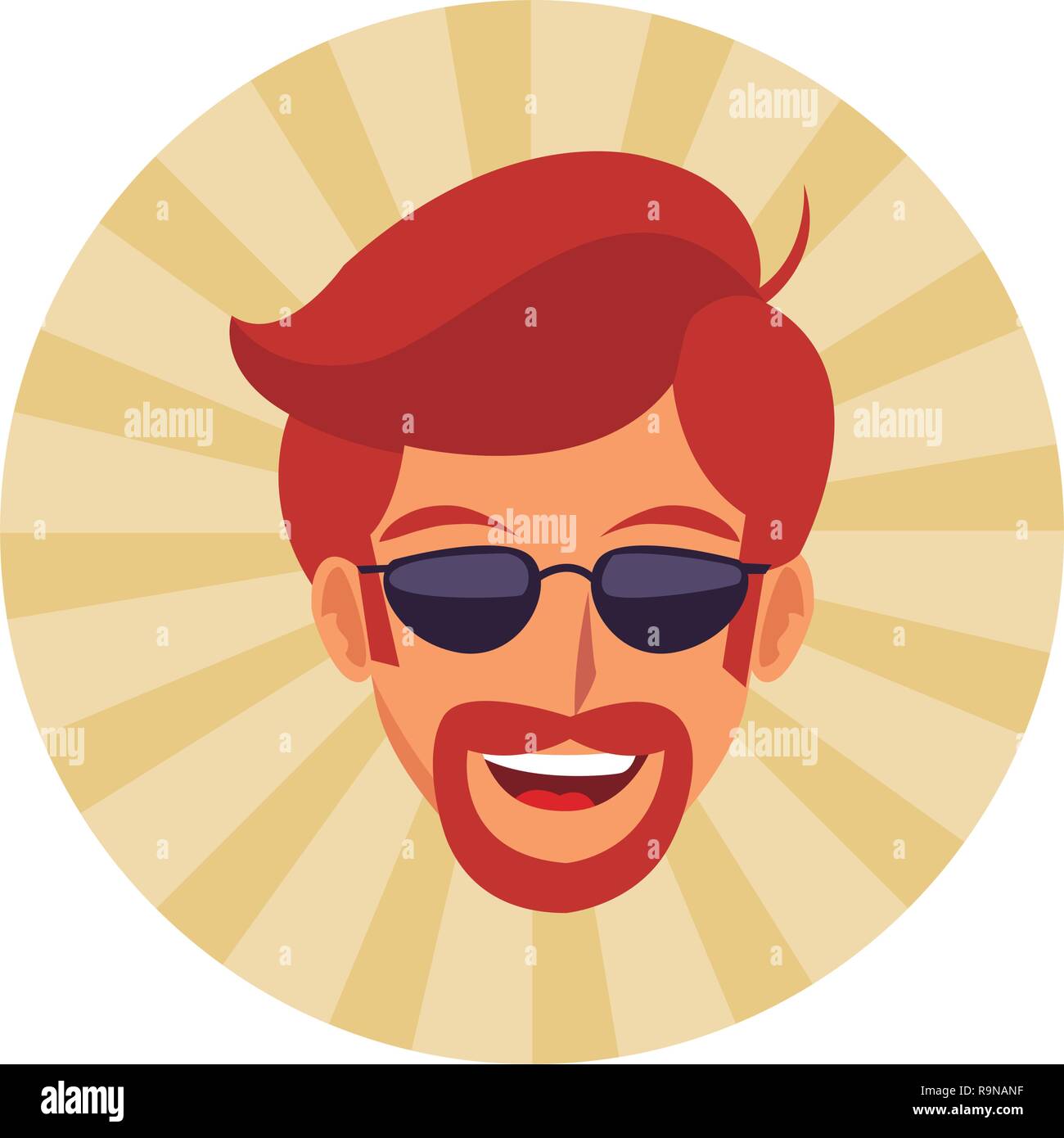 Cartoon dancing man mustache hi-res stock photography and images - Alamy