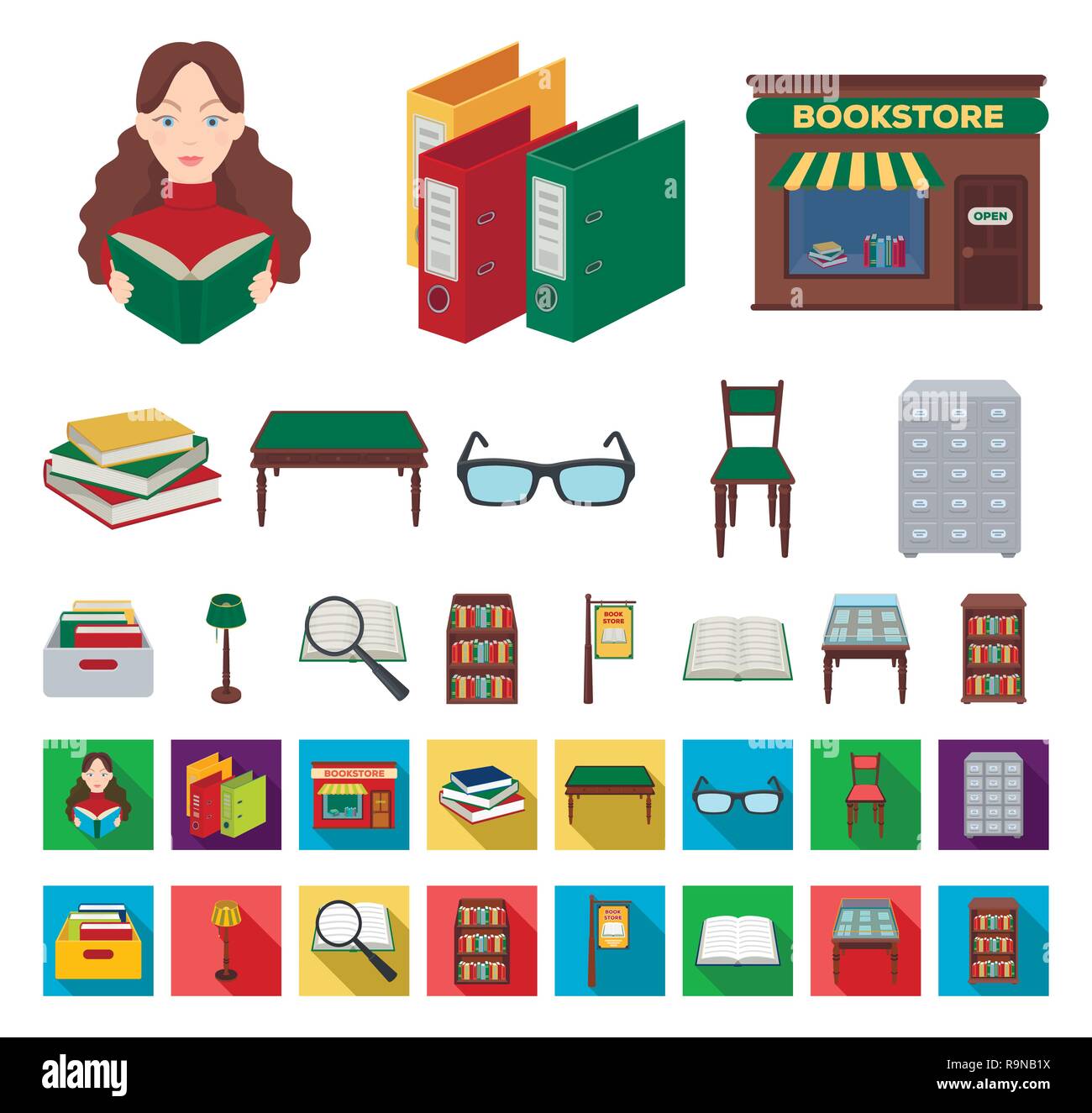 art,binders,book,bookcase,books,bookstore,box,cartoon,flat,catalog ...