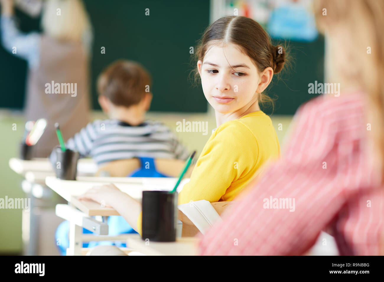 Girl Cheating Test High Resolution Stock Photography and Images - Alamy