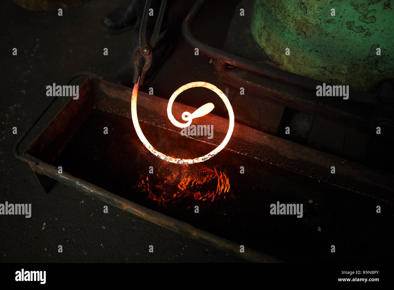 Heated metal forging hi-res stock photography and images - Alamy