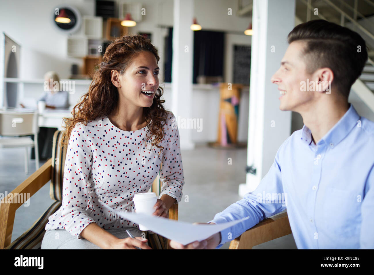 Business interview at office Stock Photo - Alamy