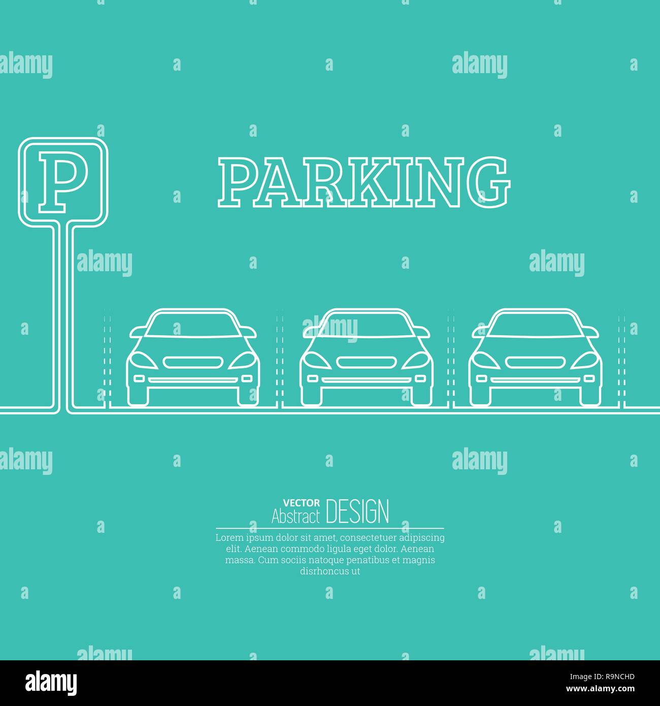 Public parking lot sign Stock Vector Images - Alamy
