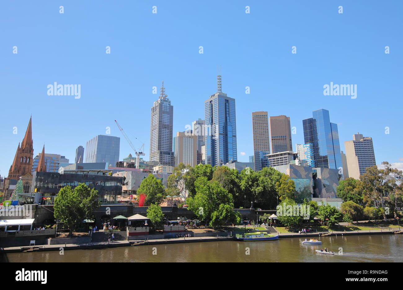 Downtown cityscape Melbourne Australia Stock Photo - Alamy