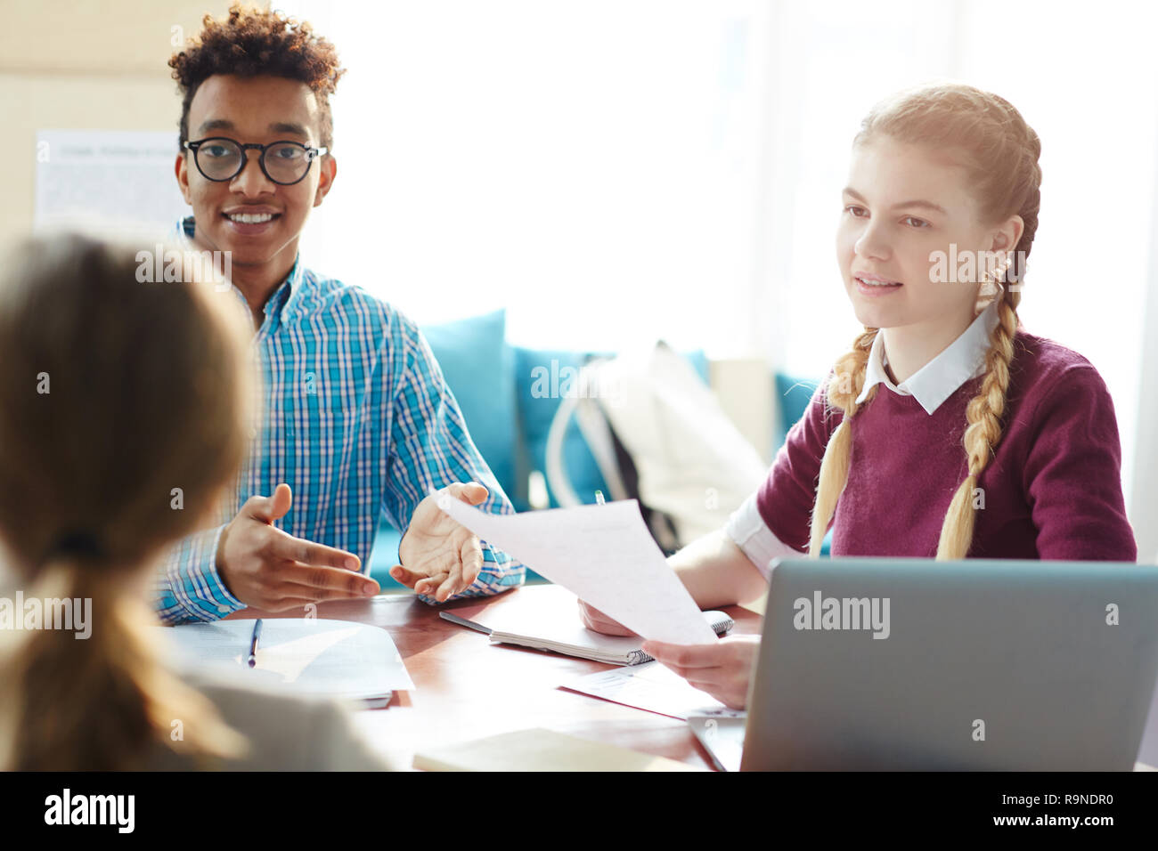 Group students prepare university hi-res stock photography and images ...