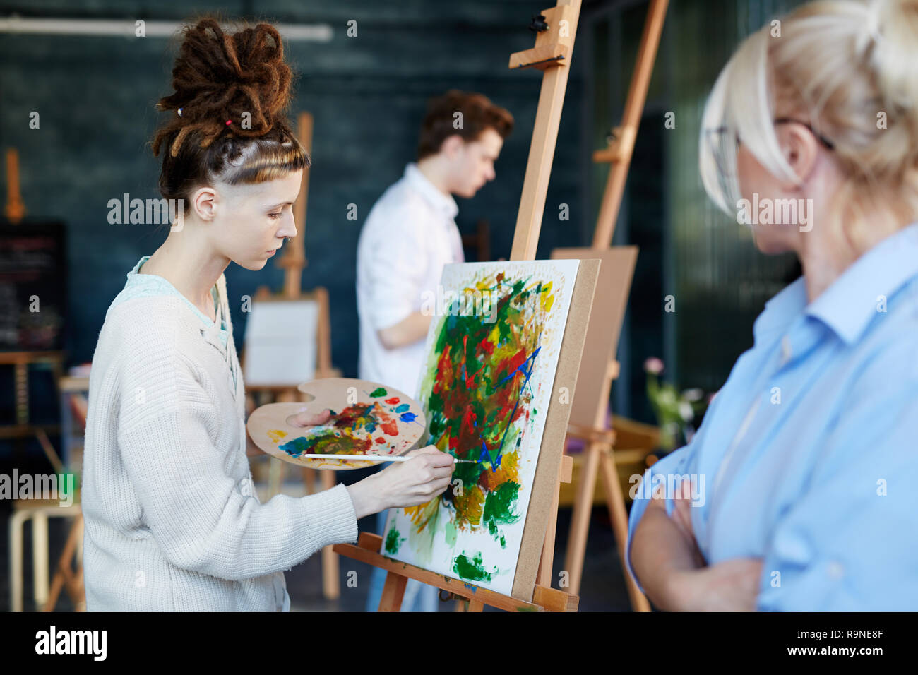 Teacher abstract art hi-res stock photography and images - Alamy