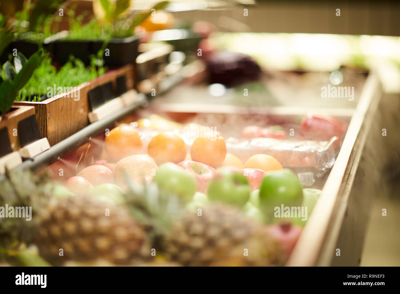 Fruits in supermarket Stock Photo - Alamy