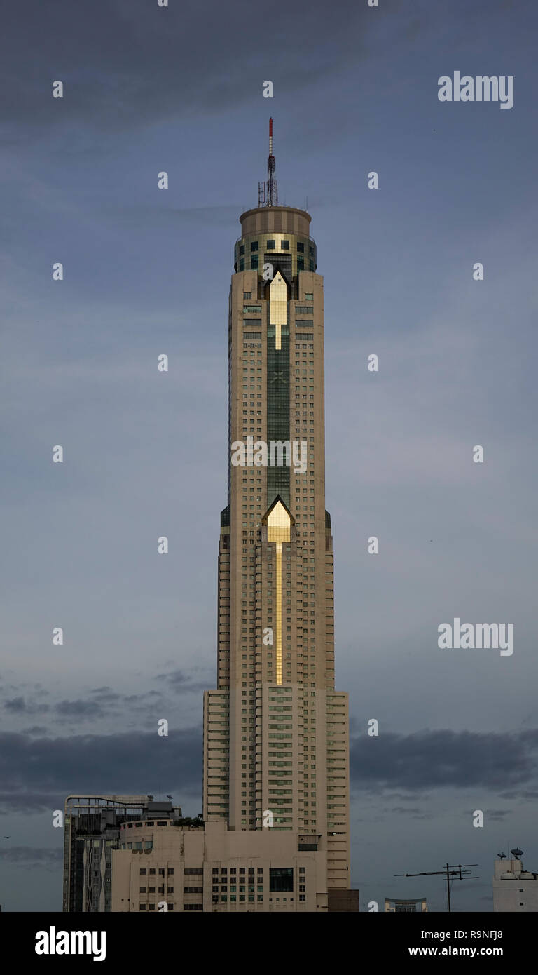 Bangkok, Thailand - Sep 16, 2018. View of Baiyoke Tower II in Bangkok ...