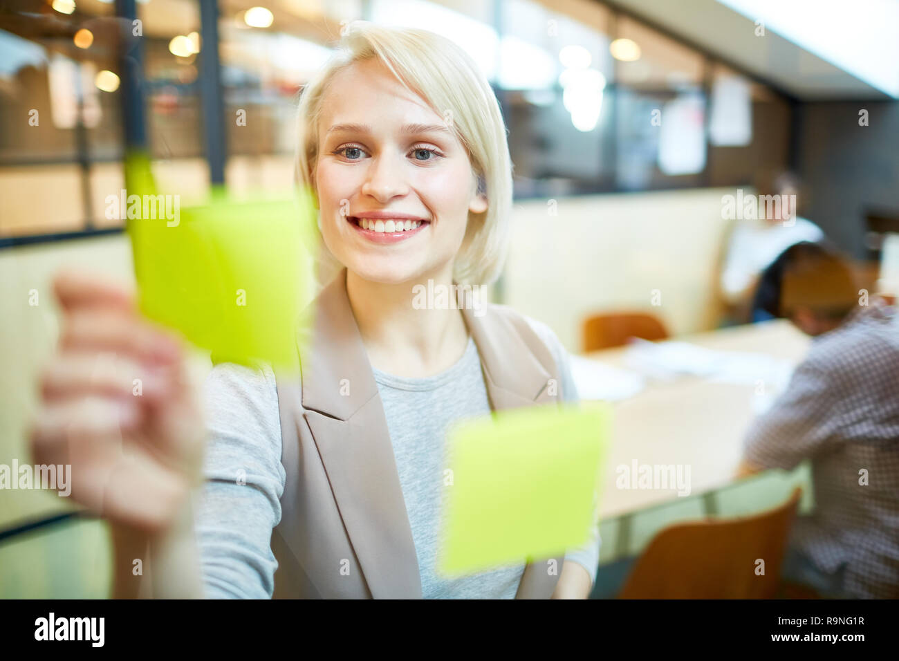 Making working notes Stock Photo - Alamy