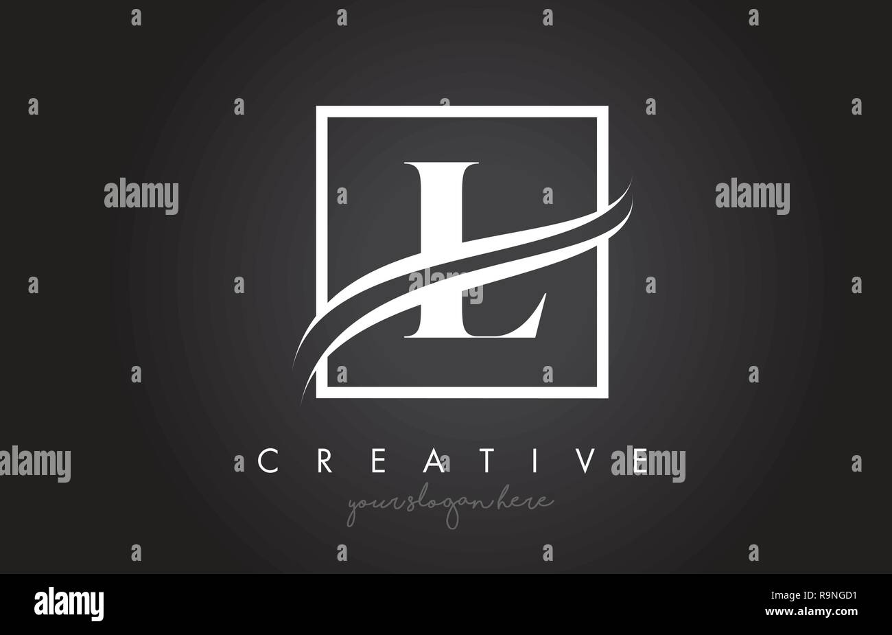 L shape border hi-res stock photography and images - Alamy