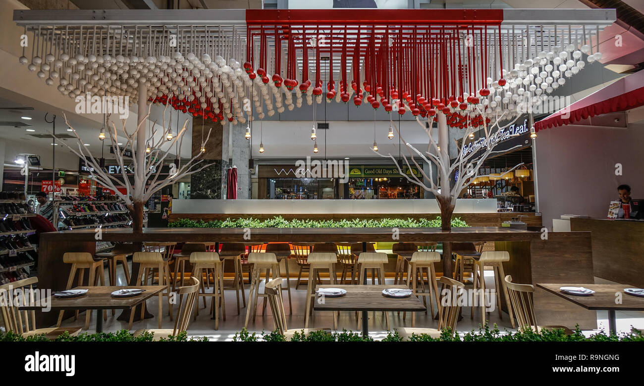 Bangkok, Thailand - Sep 16, 2018. Modern restaurant at MBK Shopping ...