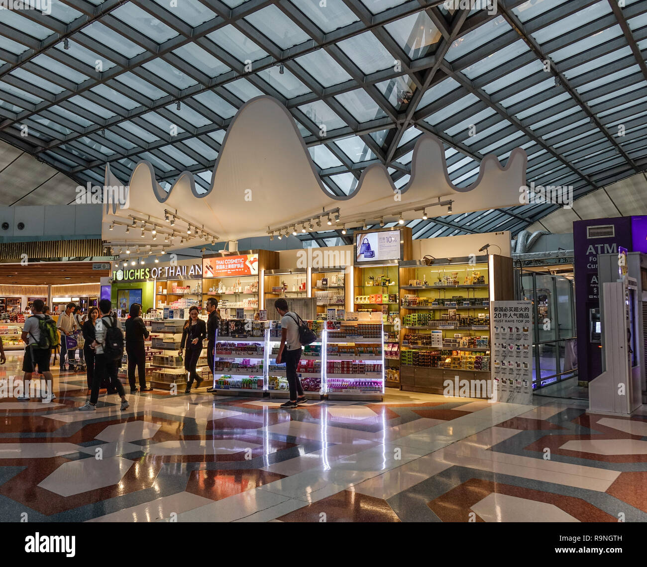 Bangkok, Thailand - Sep 16, 2018. Interior of Bangkok Suvarnabhumi (BKK ...