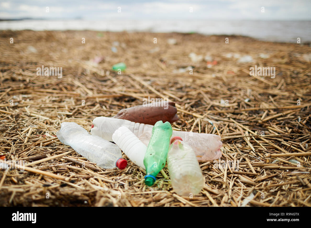 Old plastic bottles Stock Photo - Alamy