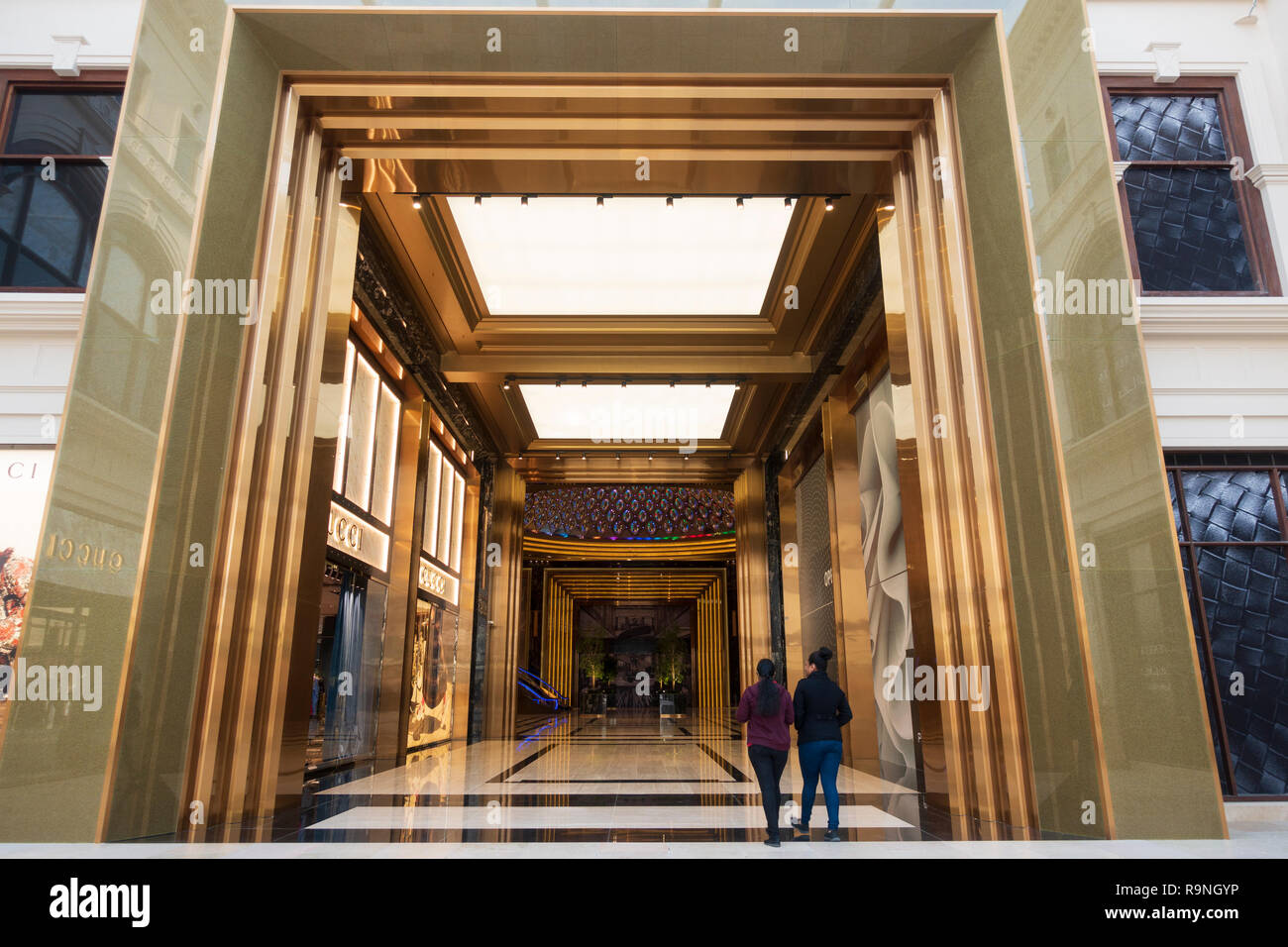 Interior of The Avenues shopping mall in Kuwait City, Kuwait, Middle ...
