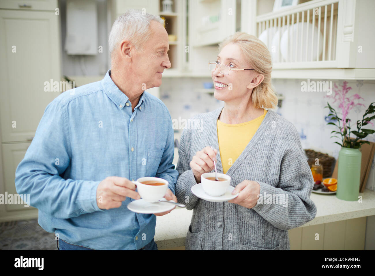 Seniors at home Stock Photo - Alamy