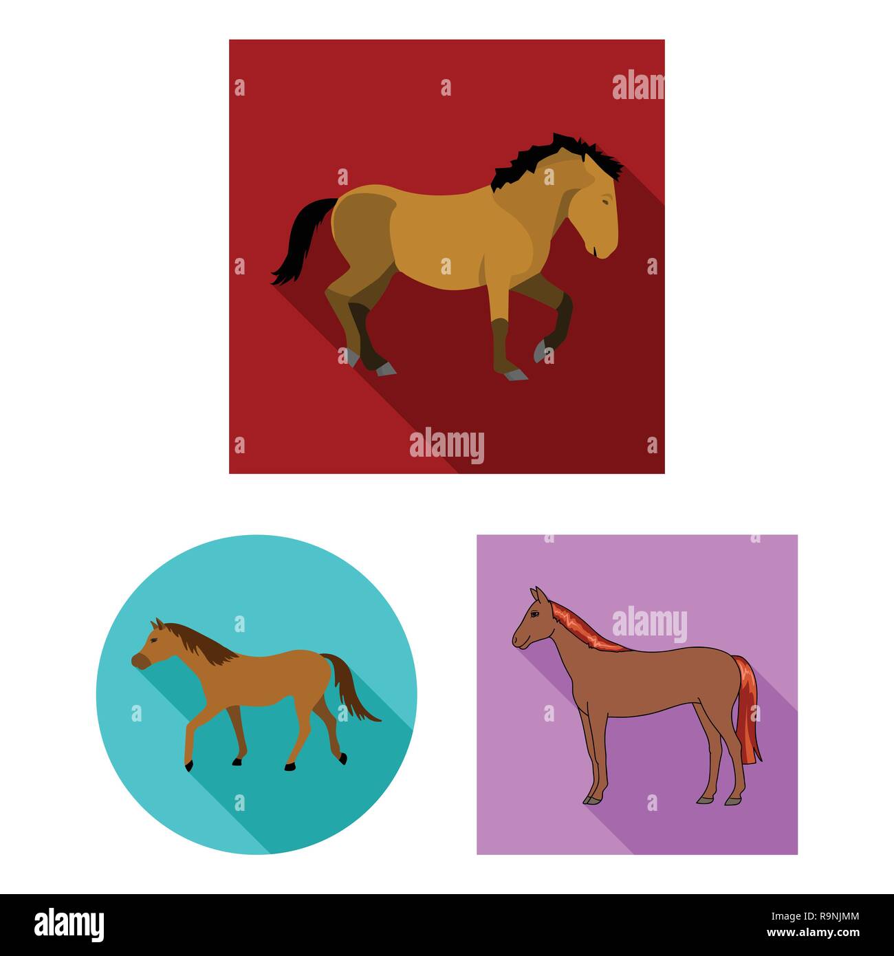 Isolated object of trot and running logo. Set of trot and clipart ...