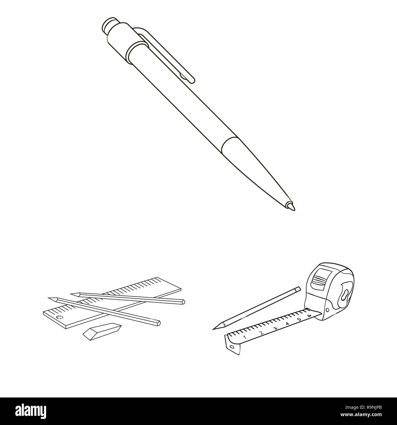 realistic,wood,ruler,pencil,sharpen,draw,color,stationery,sharp,school ...
