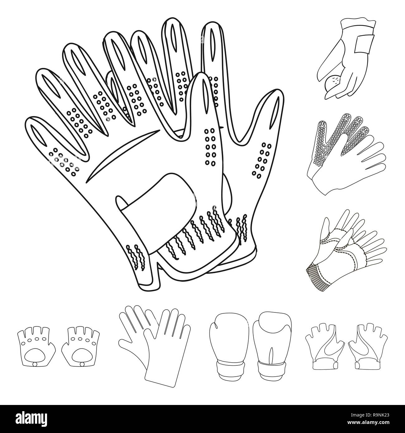 Golf glove outline hi-res stock photography and images - Alamy