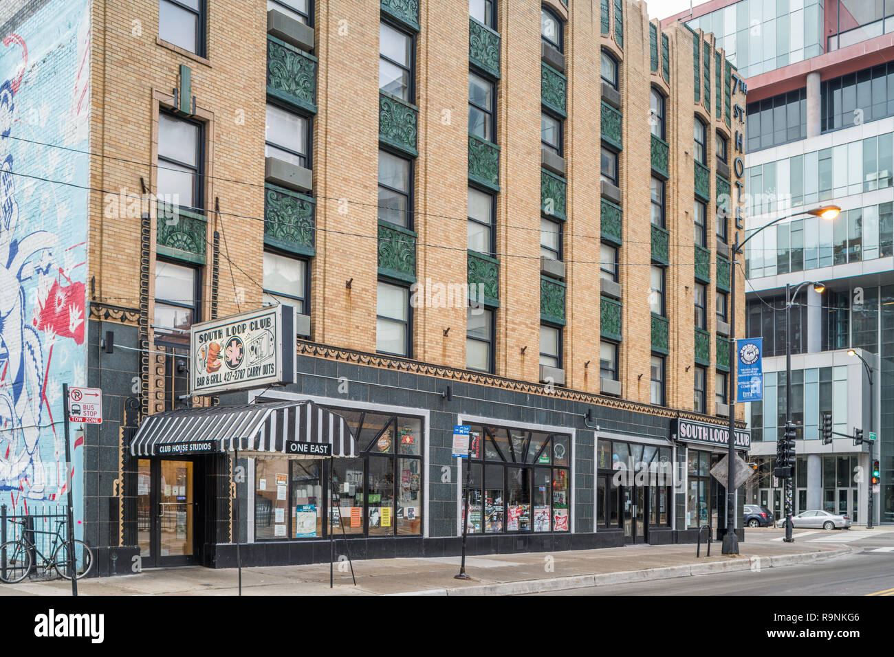Seventh Street Hotel and South Loop Club in the South Loop neighborhood ...