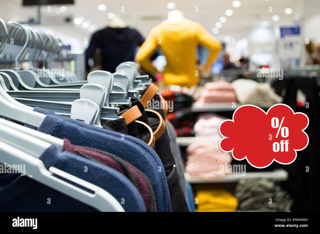 New merchandise sign hi-res stock photography and images - Alamy