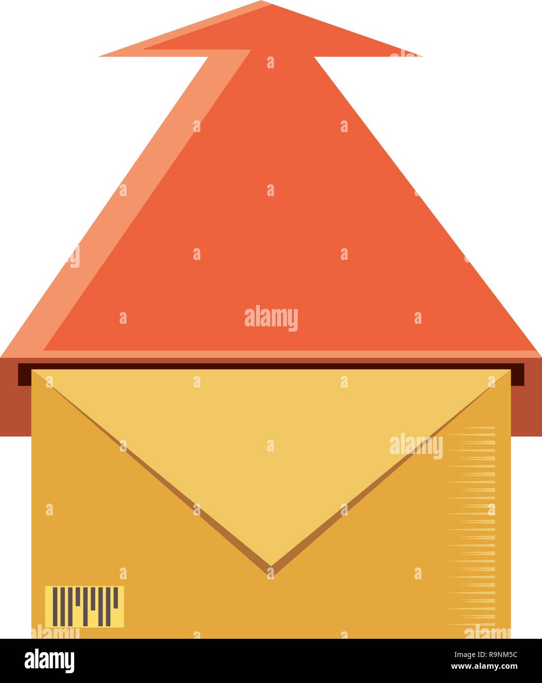 envelope mail with arrow vector illustration design Stock Vector Image ...