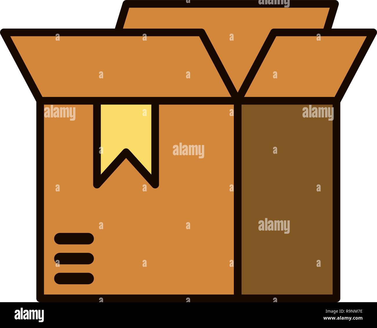 carton box delivery service vector illustration design Stock Vector ...