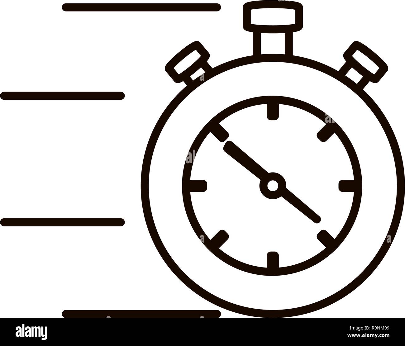 chronometer timer isolated icon vector illustration design Stock Vector ...