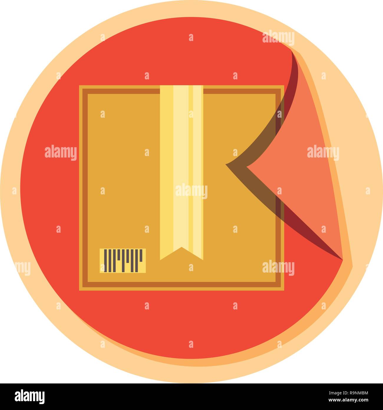 carton box seal stamp delivery service vector illustration design Stock ...