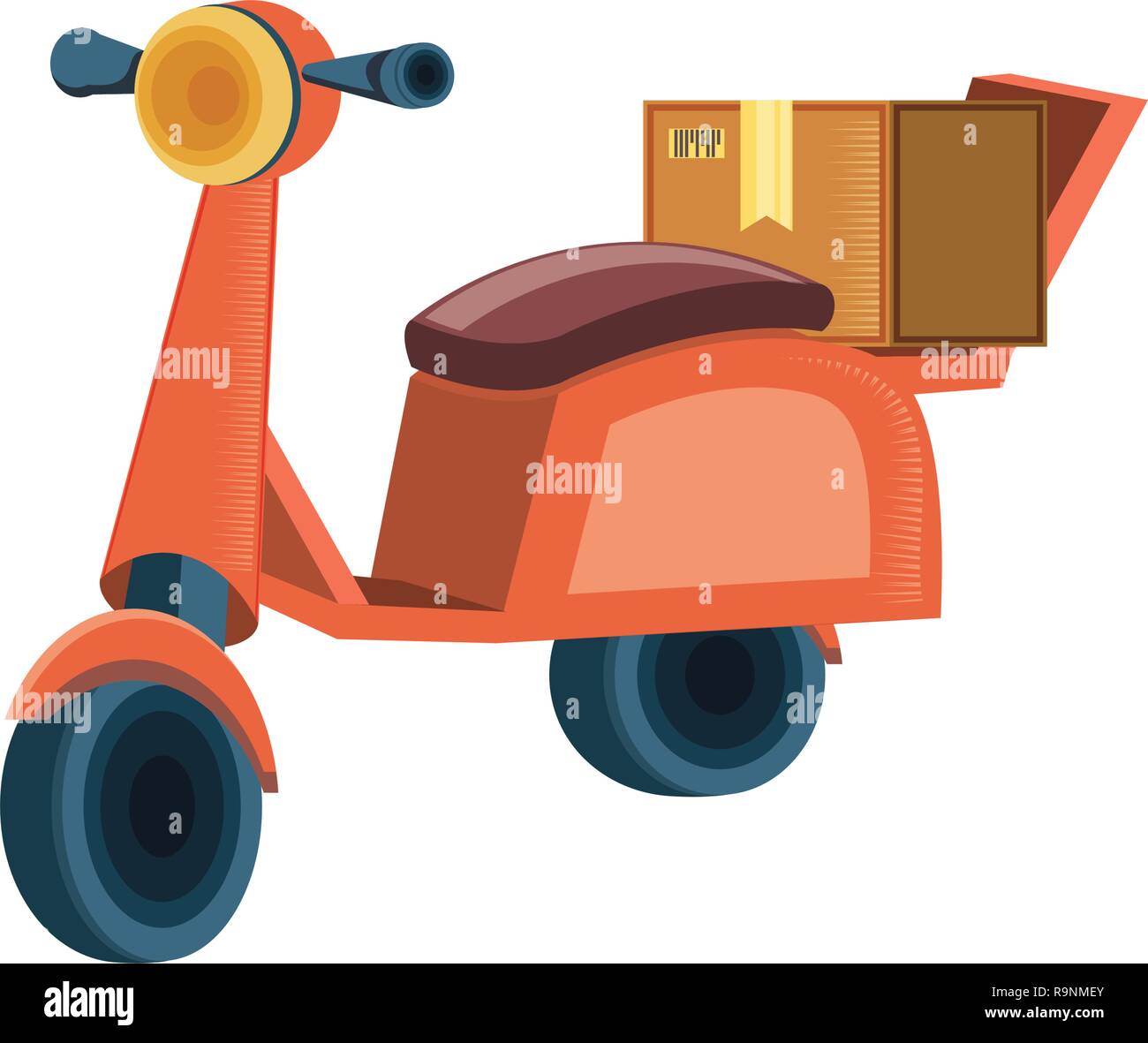 motorcycle for delivery logistic service vector illustration design ...