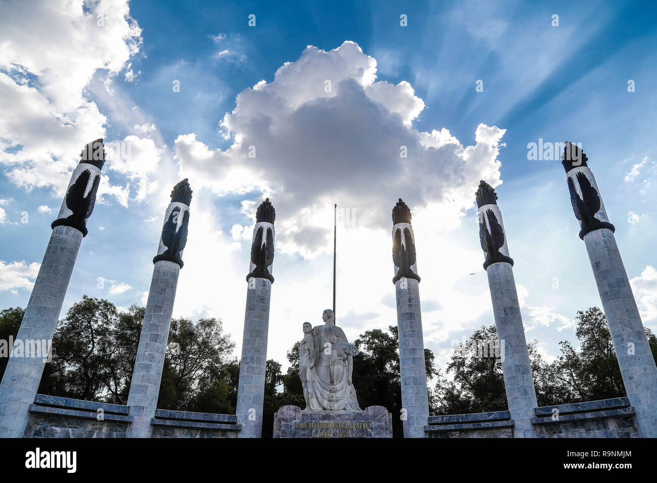 Monument to the Heroes children. The forest of Chapultepec. urban park ...