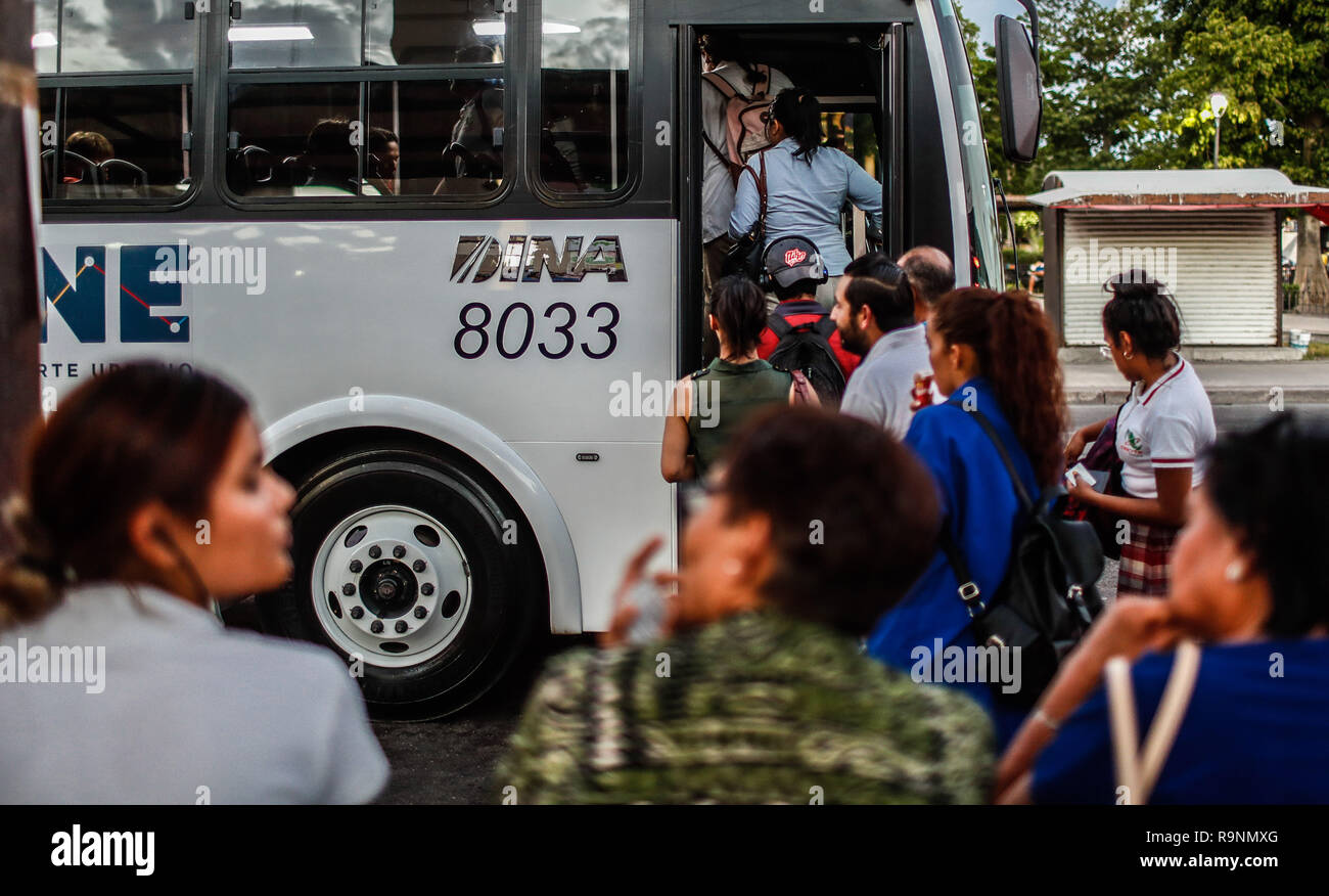 People wait for urban transport. Daily life in the historic center of ...