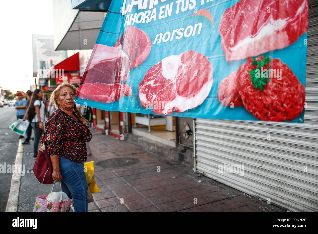 Meat advertising of the Norson brand, bisteck folete, meat cuts. Daily ...