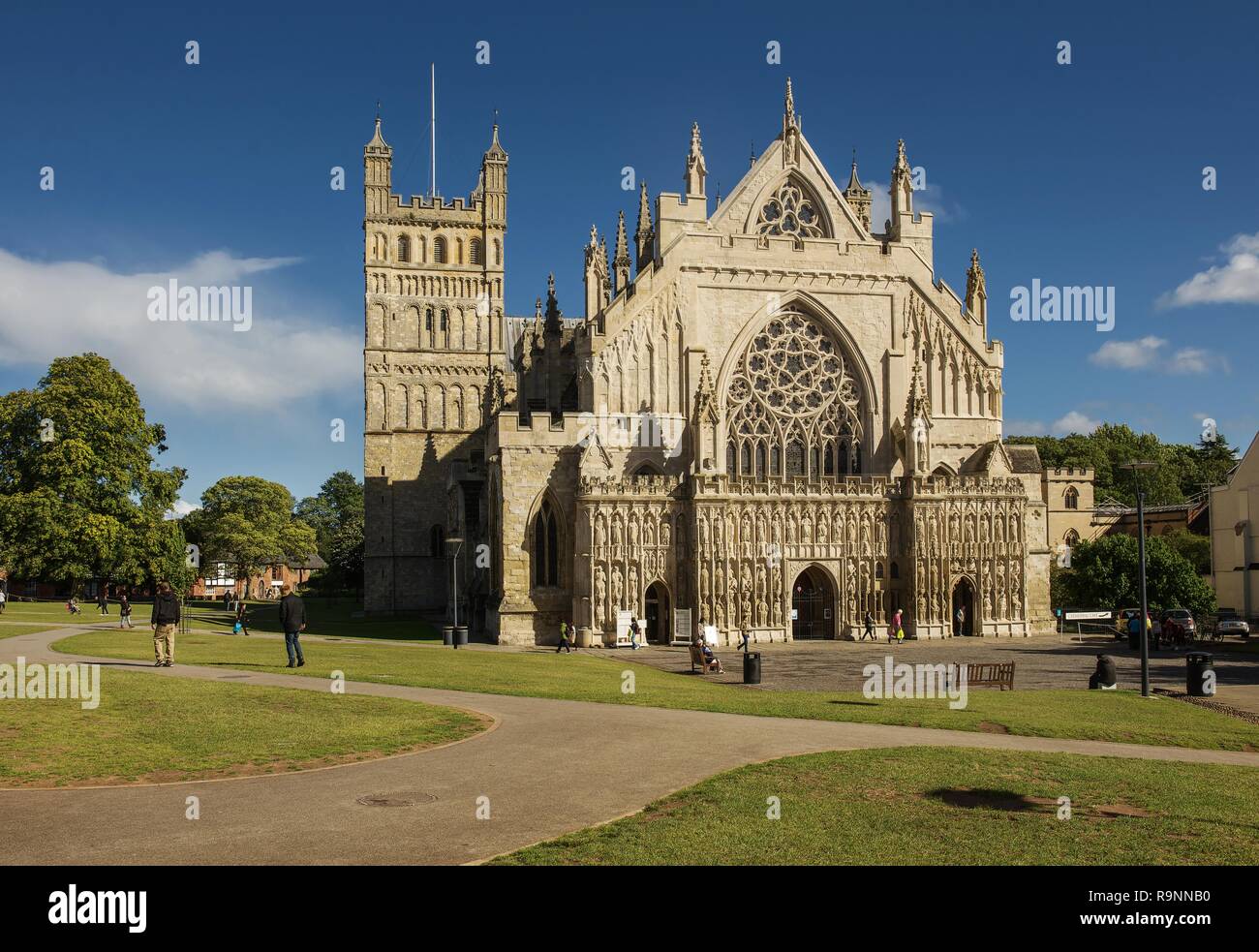 Exeter Cathedral and Close, Exeter Stock Photo - Alamy