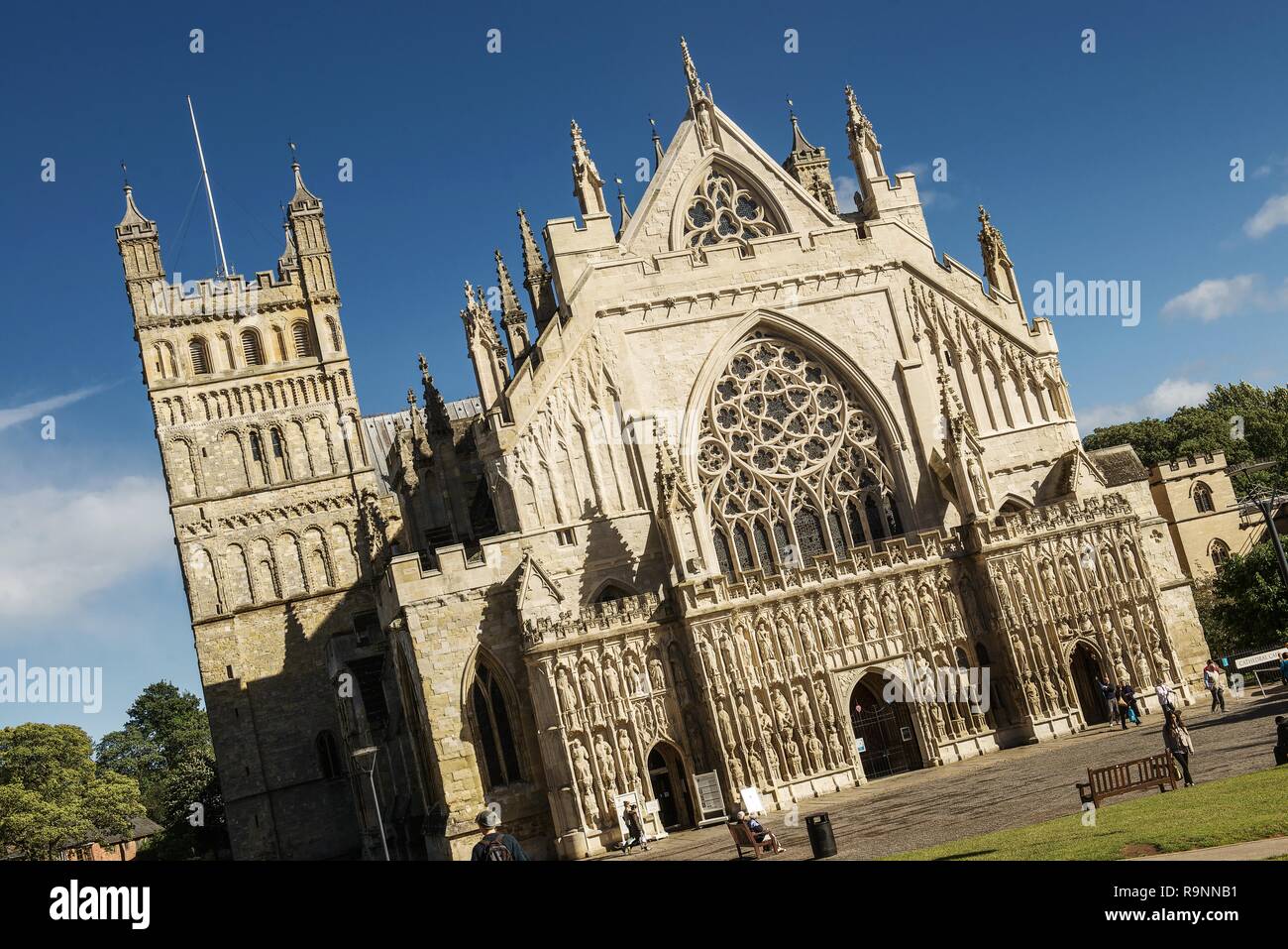 Exeter Cathedral and Close, Exeter Stock Photo - Alamy