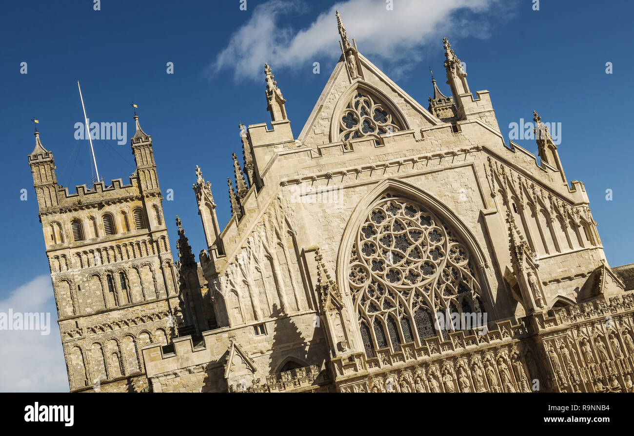 Exeter Cathedral and Close, Exeter Stock Photo - Alamy