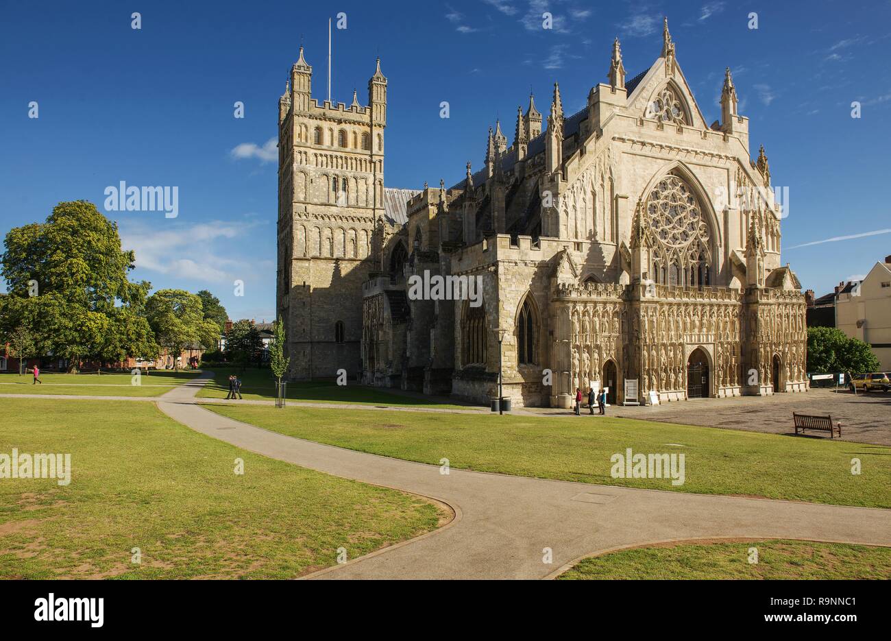 Exeter Cathedral and Close, Exeter Stock Photo - Alamy
