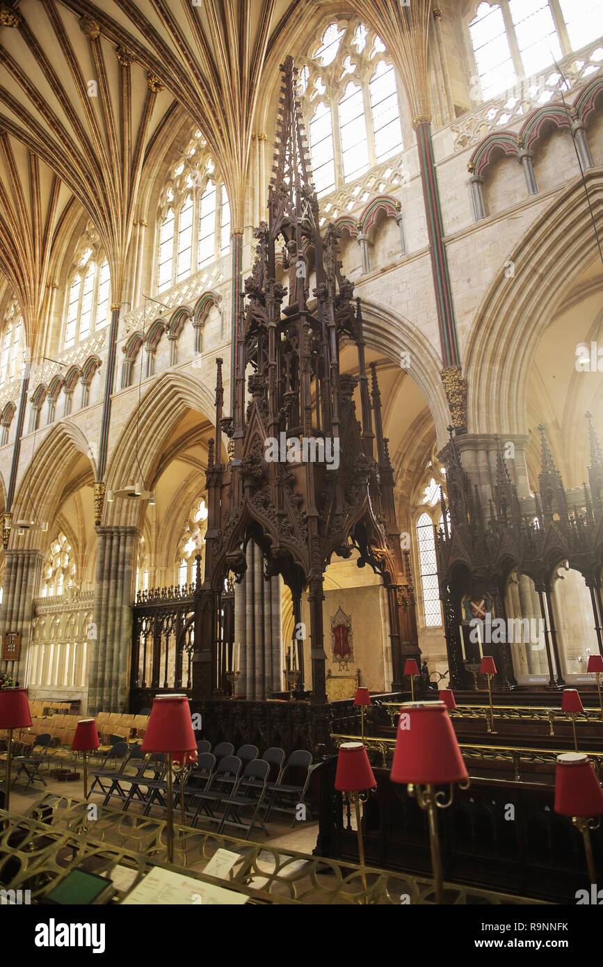 Exeter Cathedral and Close, Exeter Stock Photo - Alamy
